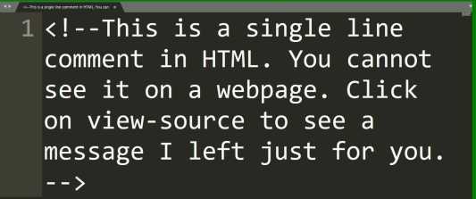 How To Make A Single Line And Multi line Comment In HTML Dev Practical