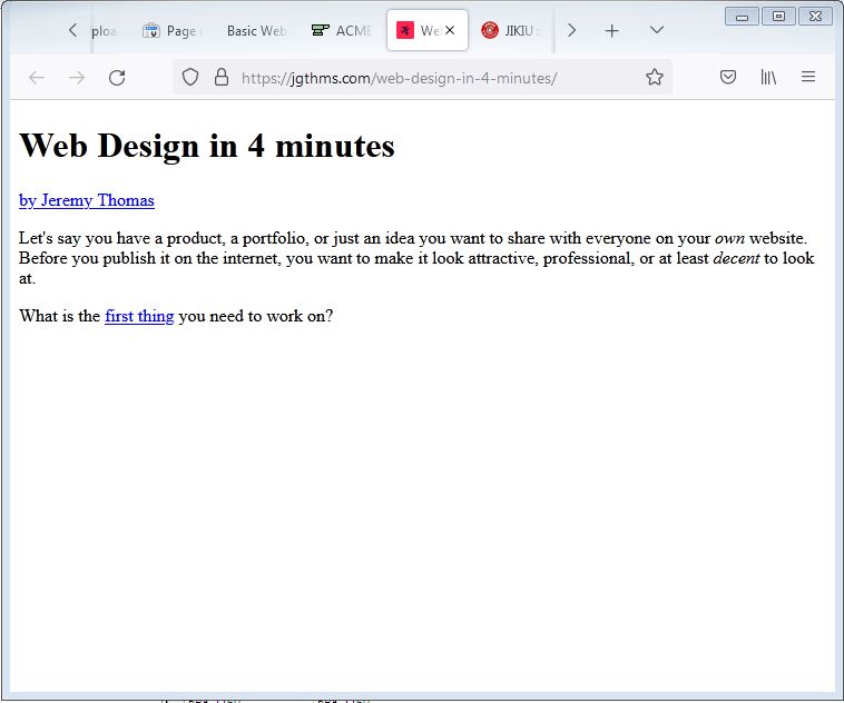 10 Famous HTML only Website Examples Dev Practical